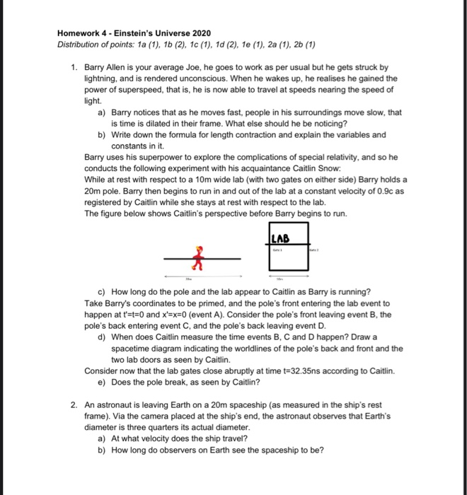 Solved Homework 4 - Einstein's Universe 2020 Distribution of | Chegg.com