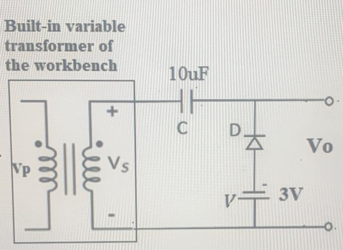 Solved solve the clamping circuit(positive clamper) , with | Chegg.com