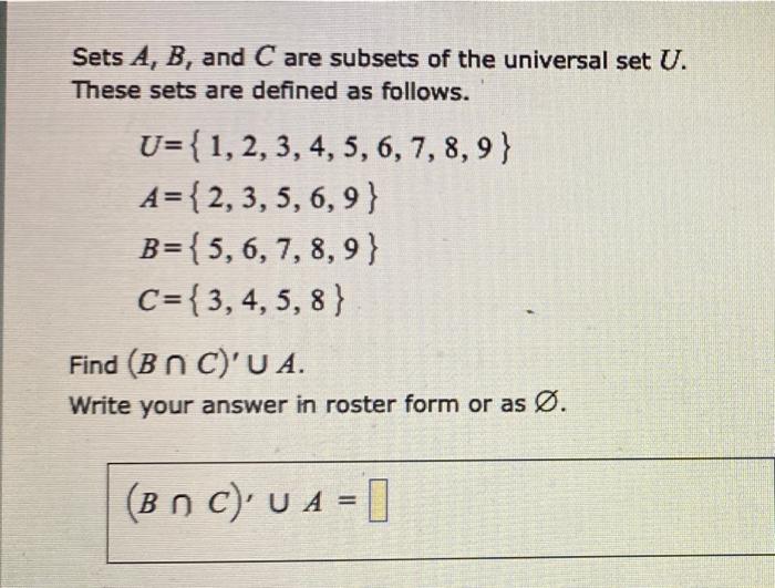 Solved Here is a Venn Diagram with sets B, D, and the | Chegg.com