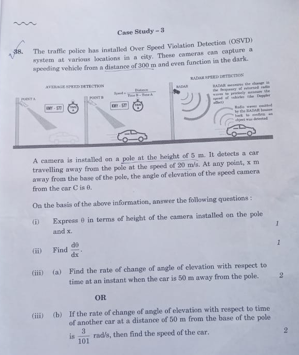Solved Case Study - 338. ﻿The traffic police has installed | Chegg.com