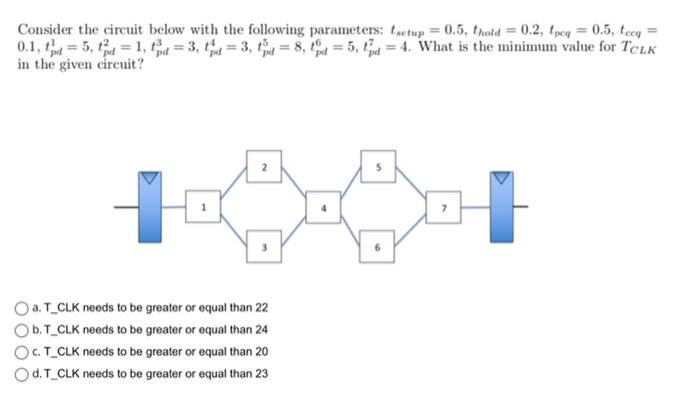 Solved Consider the circuit below with the following | Chegg.com
