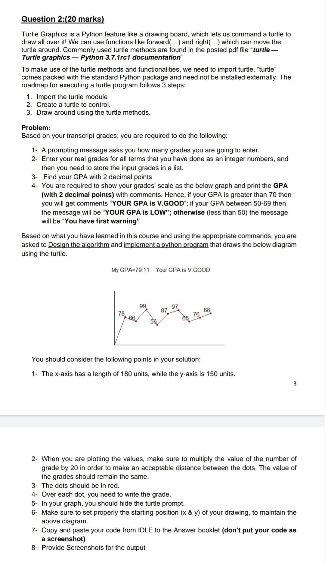 Solved Question 1:(10 marks) Dealing with files in Python: | Chegg.com