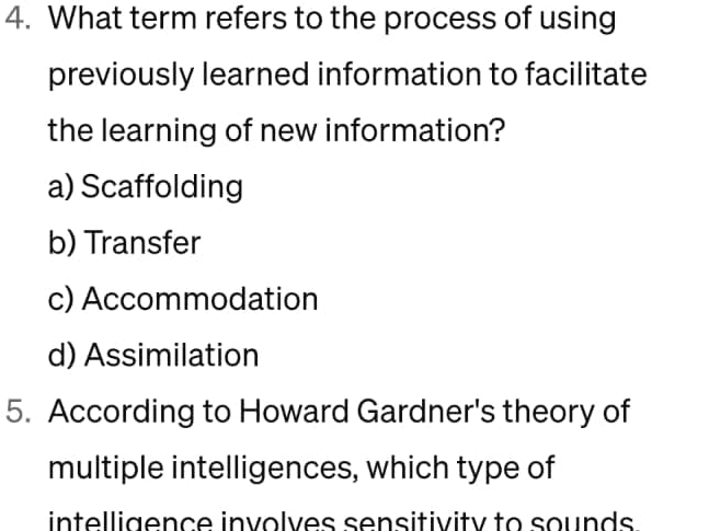 Solved What term refers to the process of using previously | Chegg.com