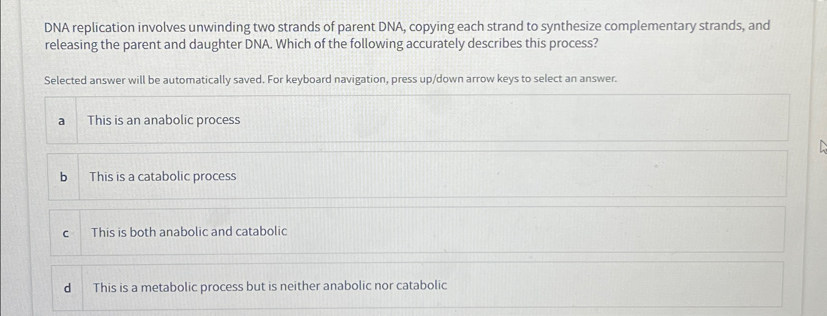 Solved DNA replication involves unwinding two strands of | Chegg.com