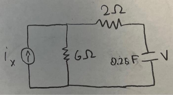 Solved The Step Function For The Following Circuit Is Ix(t) 