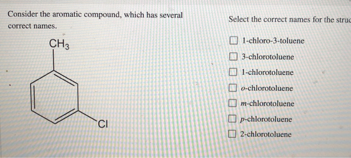 Solved Consider the aromatic compound, which has several | Chegg.com