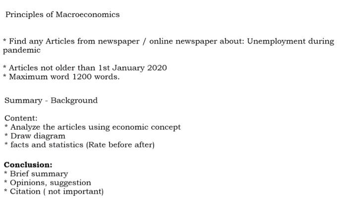 Solved Principles of Macroeconomics * Find any Articles from | Chegg.com