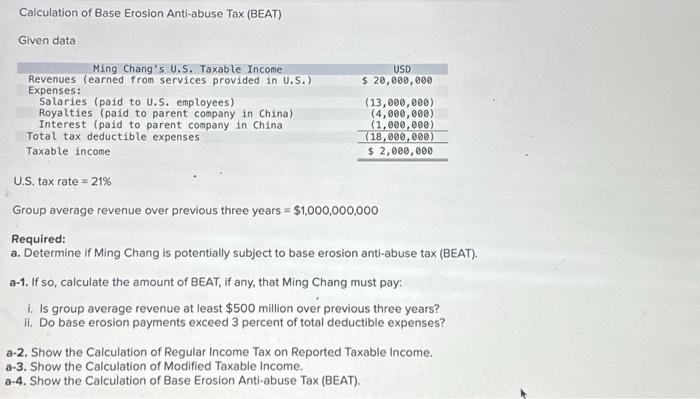 Solved 2 a-1. If so, calculate the amount of BEAT, if any, | Chegg.com