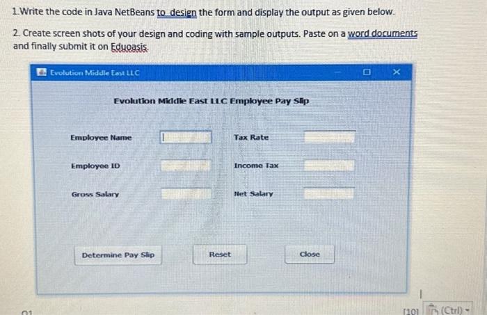 Solved Evolution Middle East uc Employee Pay Slip 1. | Chegg.com