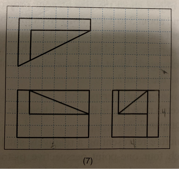 Solved Draw a SE isometric view from the three given | Chegg.com