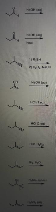 Solved NaOH(aq) heat NaOH(aq) 2) H2O2,NaOH 1) R2BH | Chegg.com
