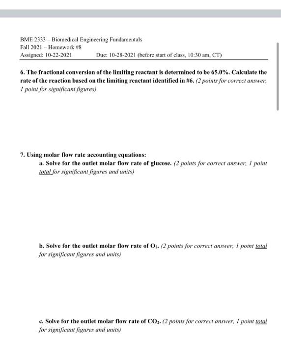 Solved 7. Using molar flow rate accounting equations: a. | Chegg.com
