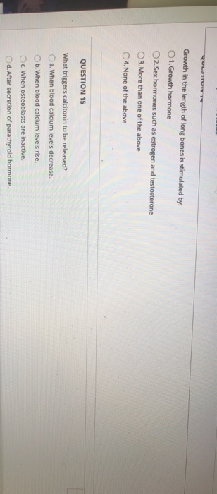 Solved Question Completion Status QUESTION 1z 0.5 points The | Chegg.com