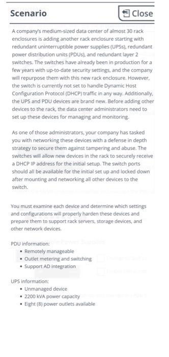 Solved A company's medium-sized data center of aimost 30 | Chegg.com