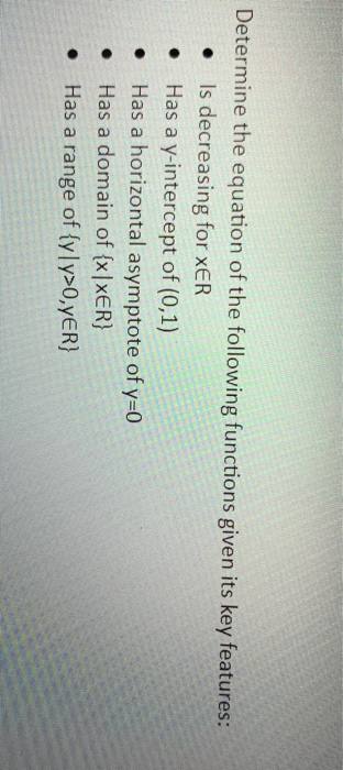 Solved Determine the equation of the following functions | Chegg.com