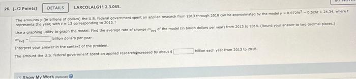 Solved [-/3 Points] LARCOLALG11 2.3.101. Find each function | Chegg.com