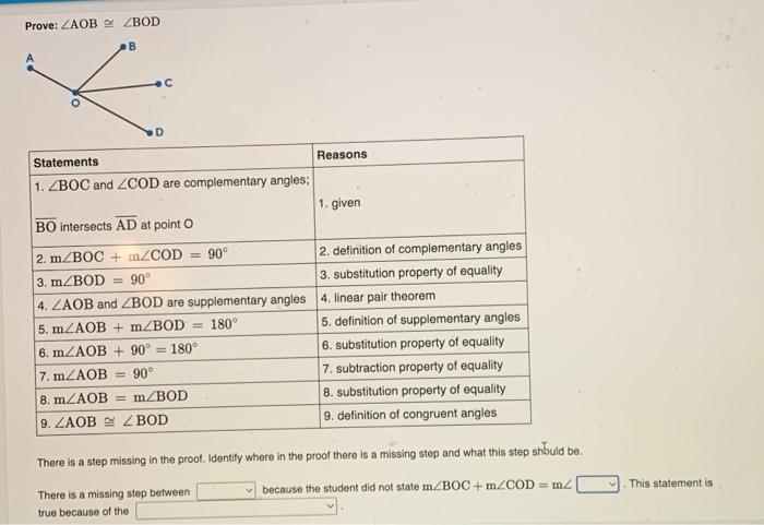 Solved identify where in prooof there is a missing step and | Chegg.com