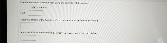 Solved Find the derivative of the function using the | Chegg.com