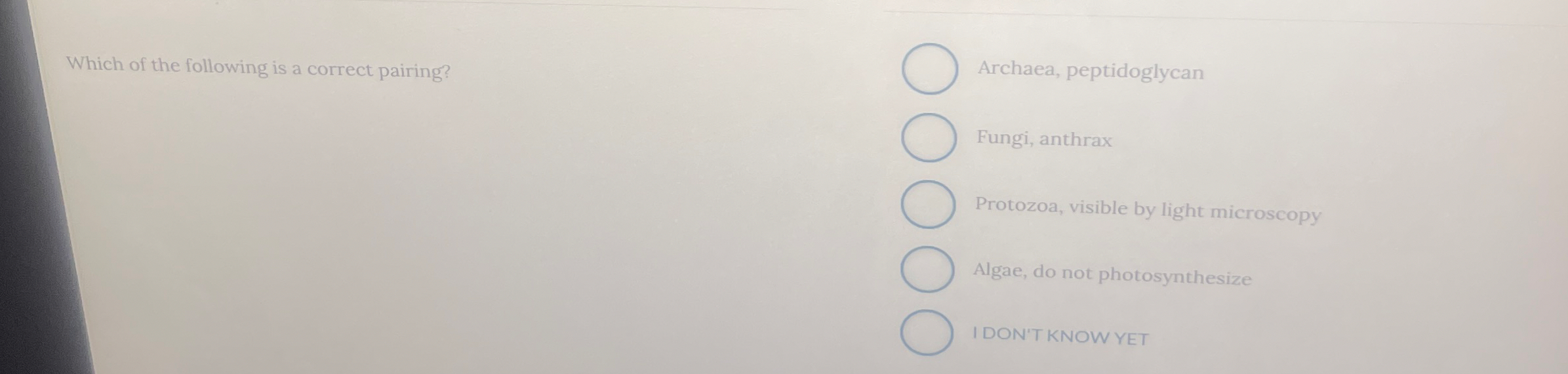 Solved Which of the following is a correct pairing?Archaea, | Chegg.com