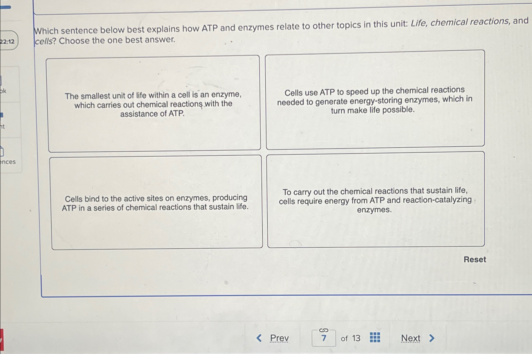 Solved Which sentence below best explains how ATP and | Chegg.com