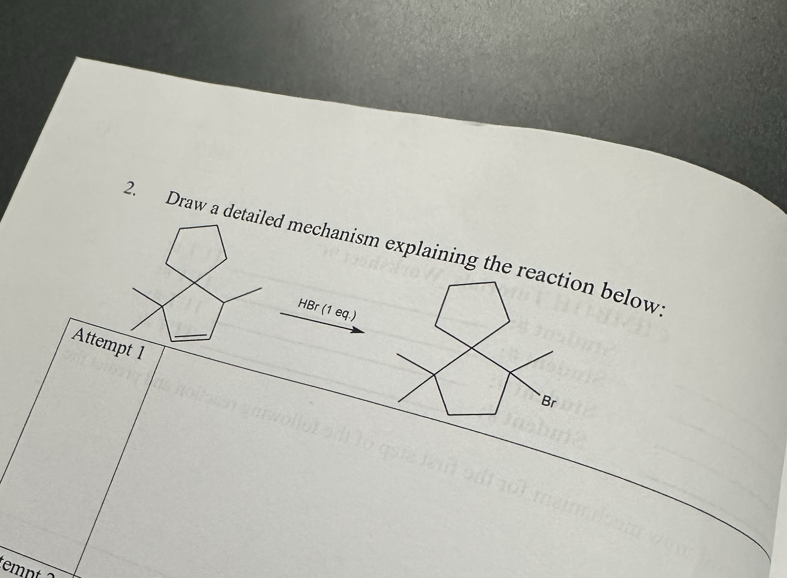 Solved Draw a detailed mechanism explaining the reaction | Chegg.com