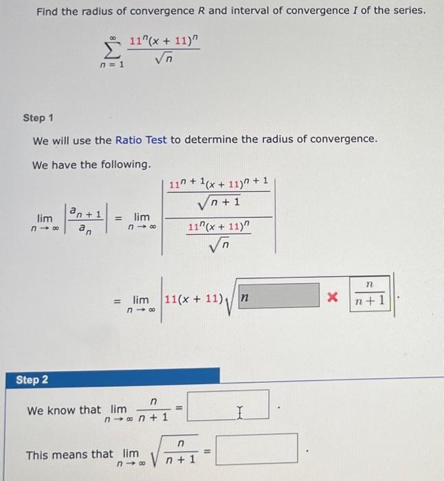 Solved Find the radius of convergence R and interval of | Chegg.com