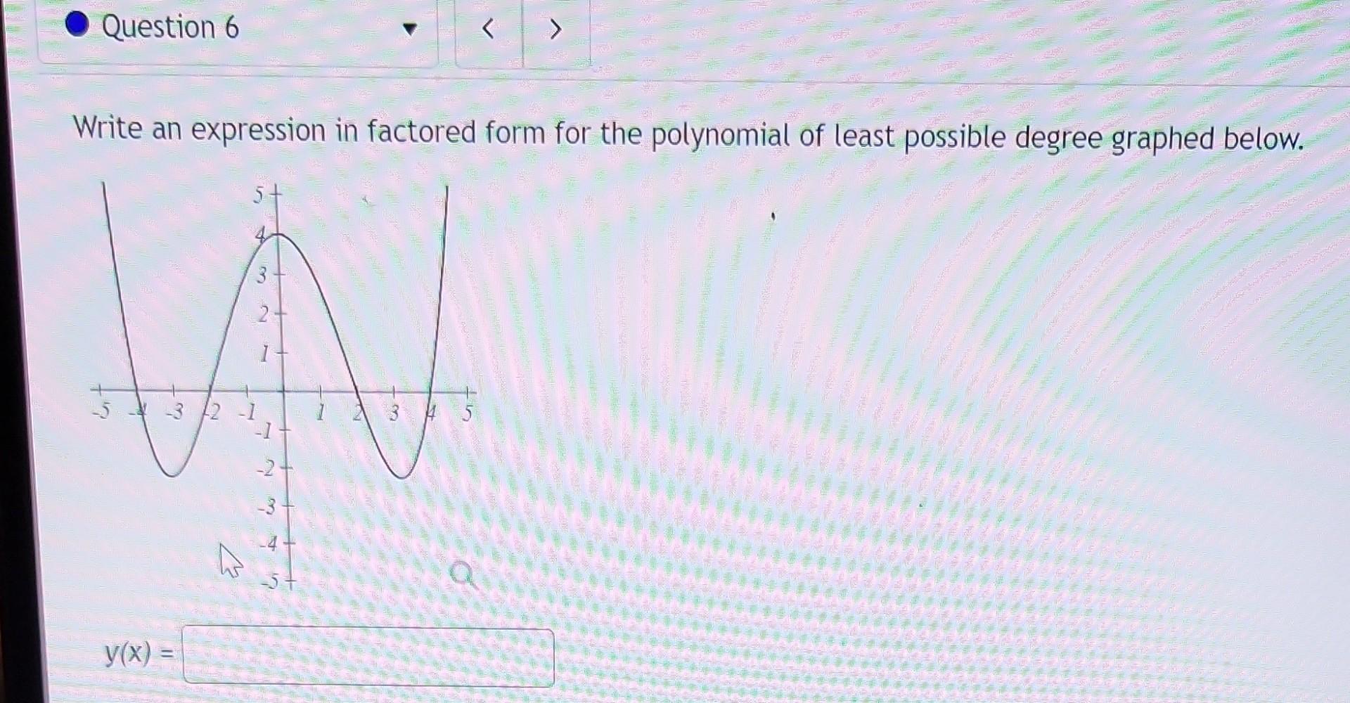 Solved Write an expression in factored form for the | Chegg.com