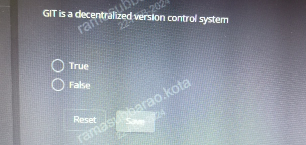 Solved GIT is a decentralized version control | Chegg.com