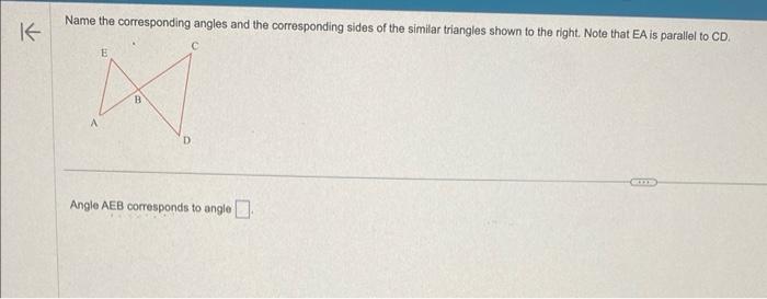Solved Name the corresponding sides and the corresponding | Chegg.com