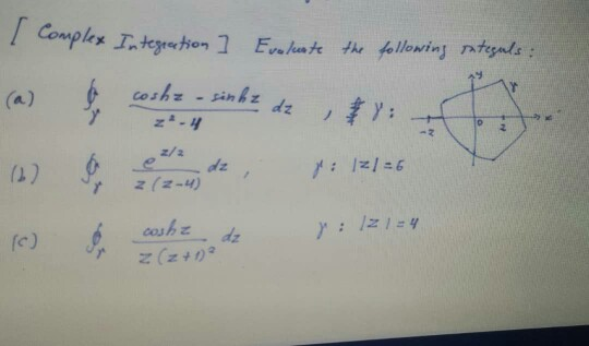 Solved coshz - sinhz dz [ complex Integration ] Evaluate the | Chegg.com