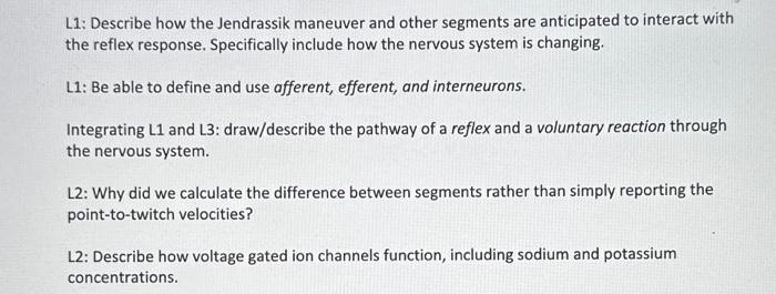 Solved L1: Describe how the Jendrassik maneuver and other | Chegg.com