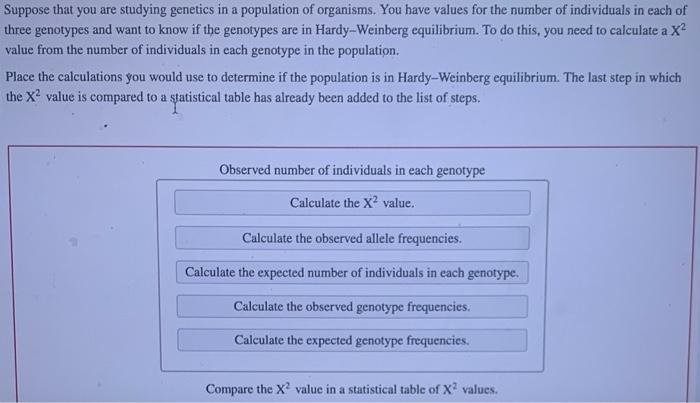 Suppose that you are studying genetics in a | Chegg.com