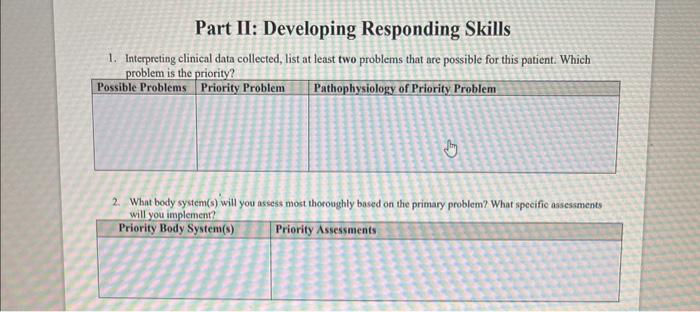 Solved Part I: Developing Noticing and Interpreting Skills | Chegg.com