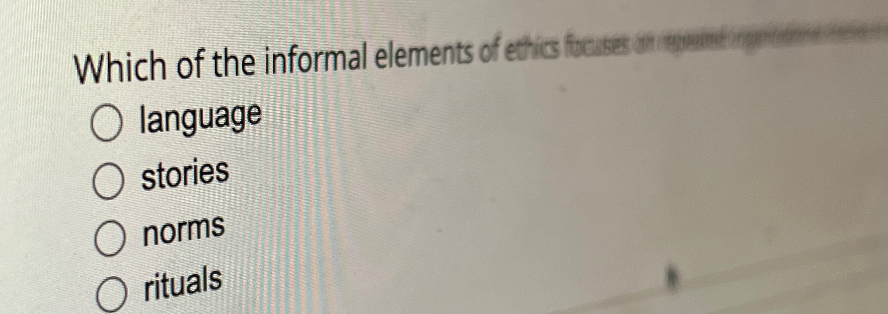 Solved Which of the informal elements | Chegg.com