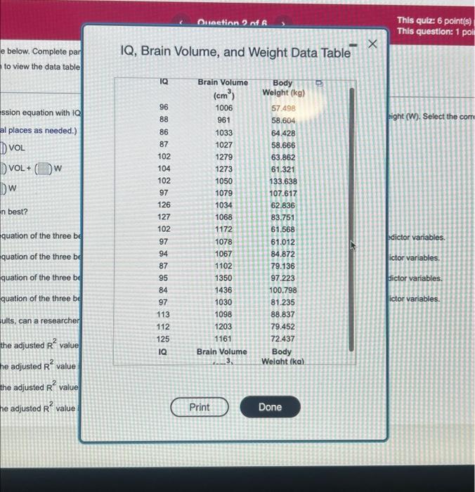 Leler to the dasa table below. Complete parts (N) | Chegg.com