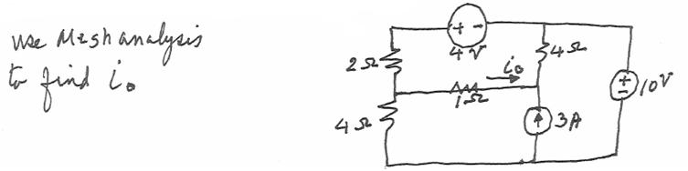 Solved Use Mesh analysis to find i0 | Chegg.com