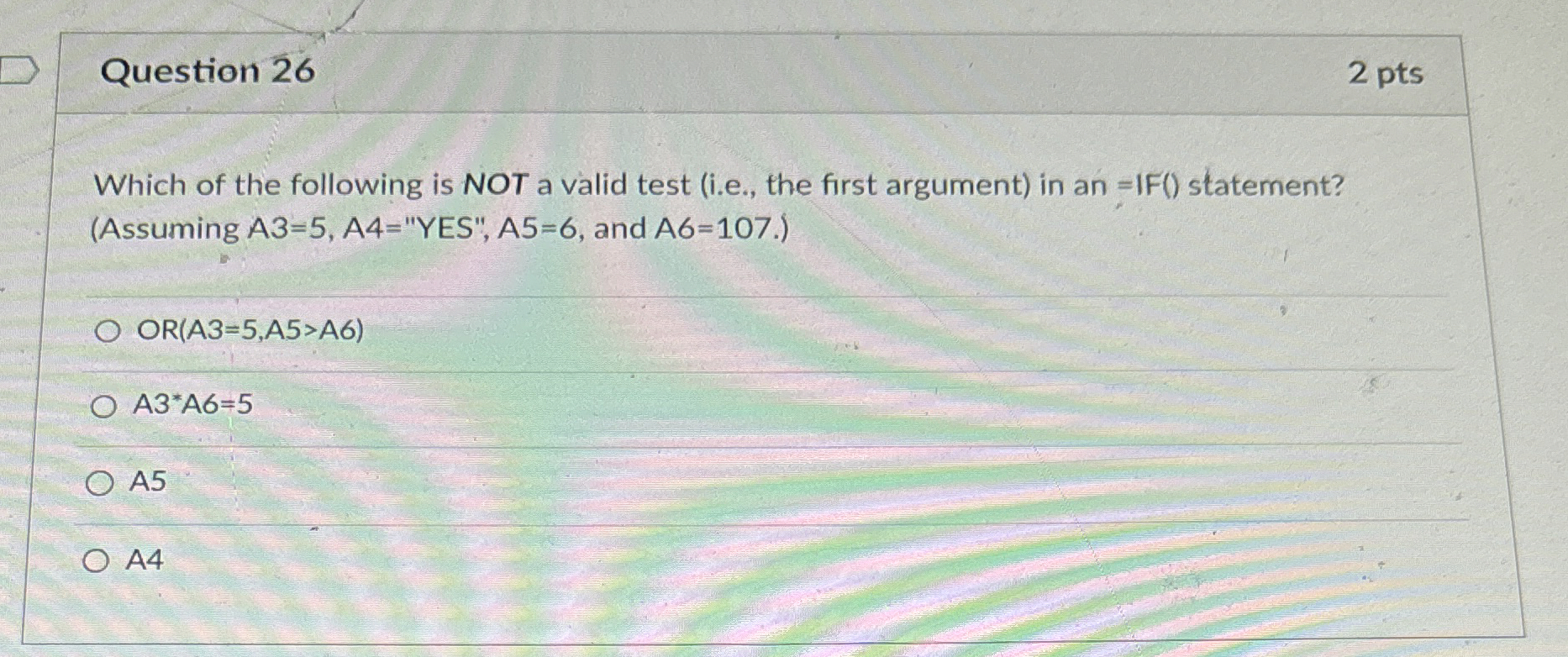 Solved Question 262 ﻿ptsWhich of the following is NOT a | Chegg.com