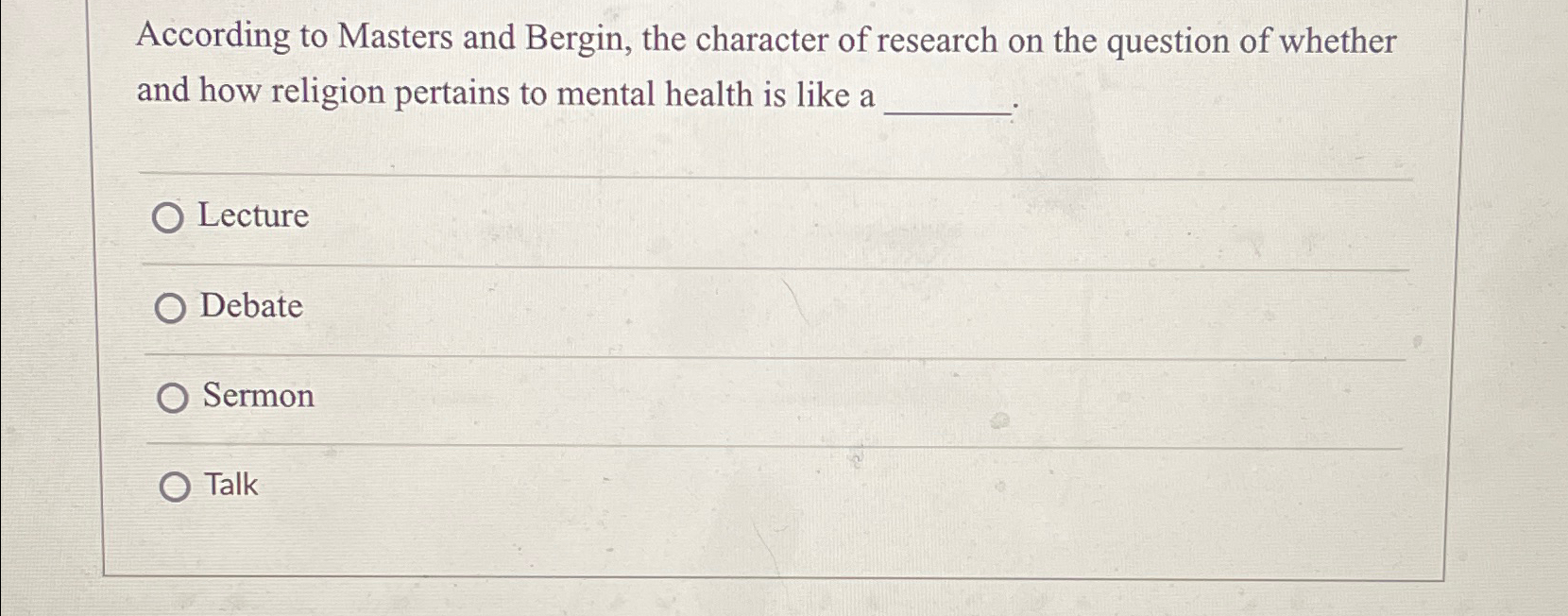 Solved According to Masters and Bergin, the character of | Chegg.com