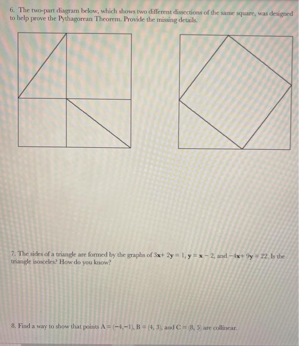 Solved 6. The two-part diagram below, which shows two | Chegg.com