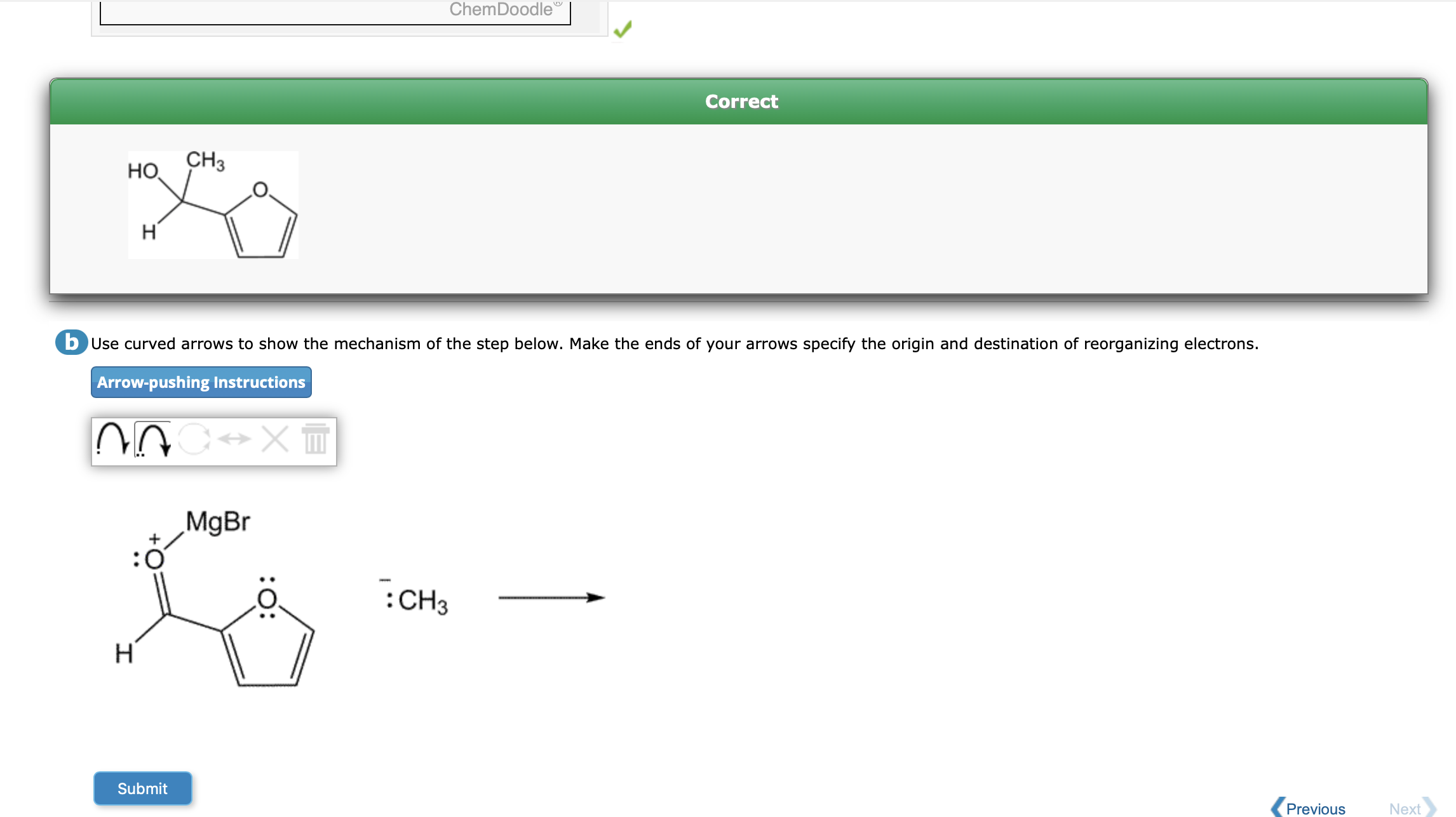 Solved b Use curved arrows to show the mechanism of the step | Chegg.com