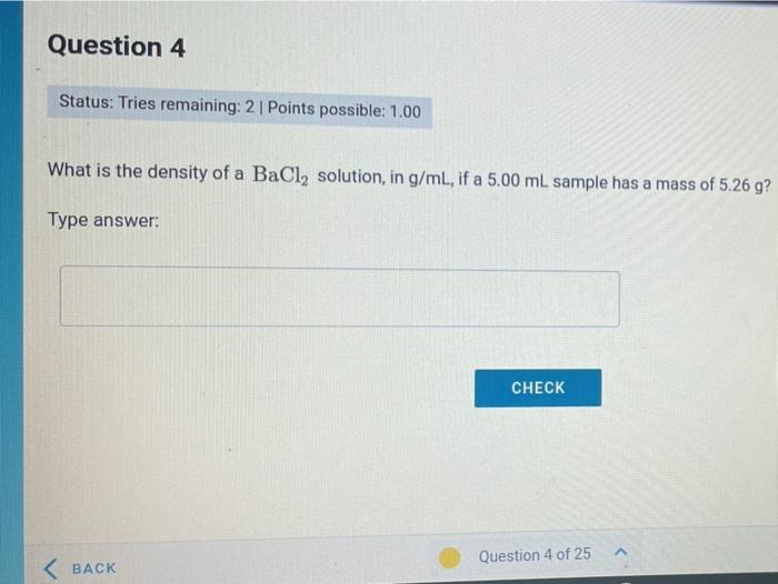 Solved Question 4 Status: Tries remaining: 21 Points | Chegg.com