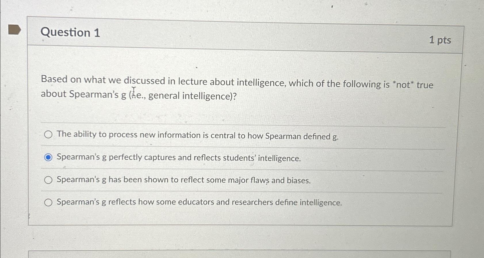 Solved Question 11 ﻿ptsBased on what we discussed in lecture | Chegg.com
