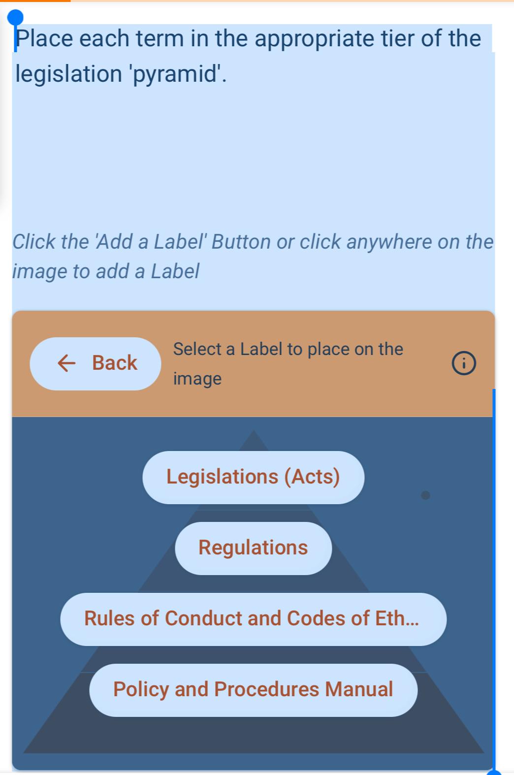 Solved Place each term in the appropriate tier of the | Chegg.com