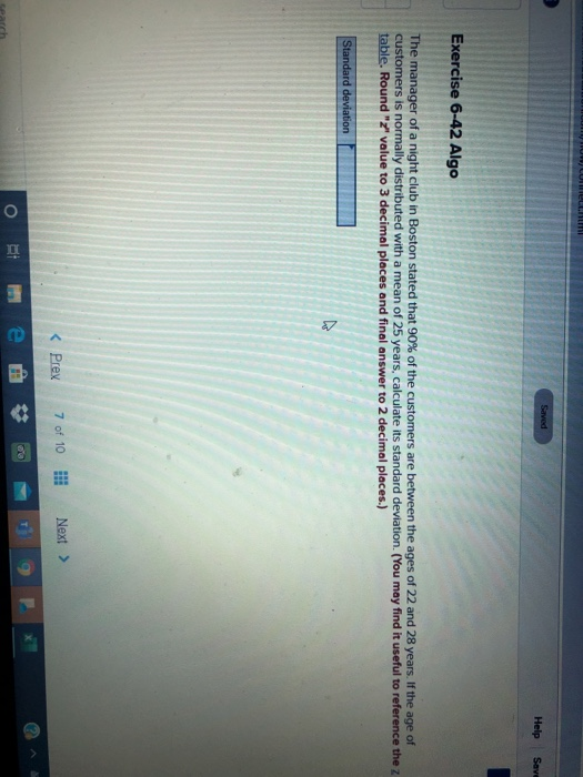 Solved Saved Help Save Exercise 6-42 Algo The manager of a | Chegg.com