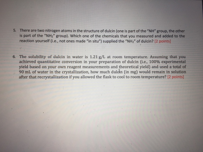 5. There are two nitrogen atoms in the structure of | Chegg.com