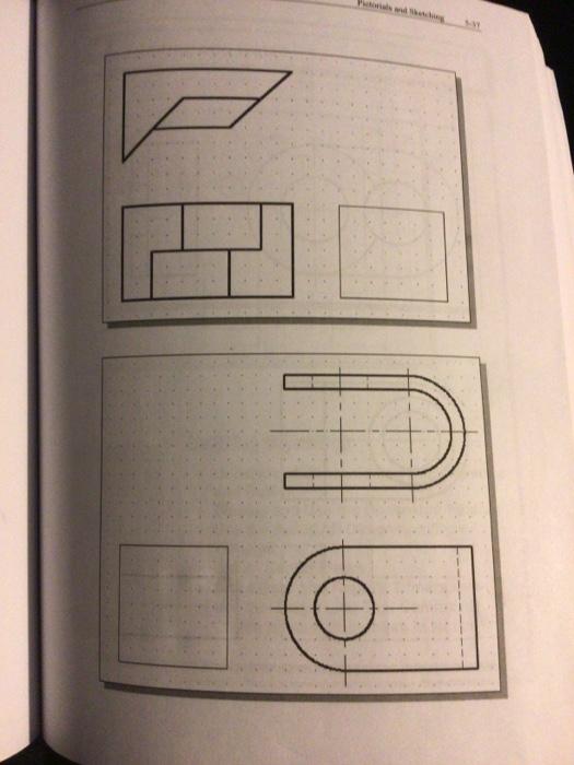 Solved Complete the missing views in the empty boxes. | Chegg.com