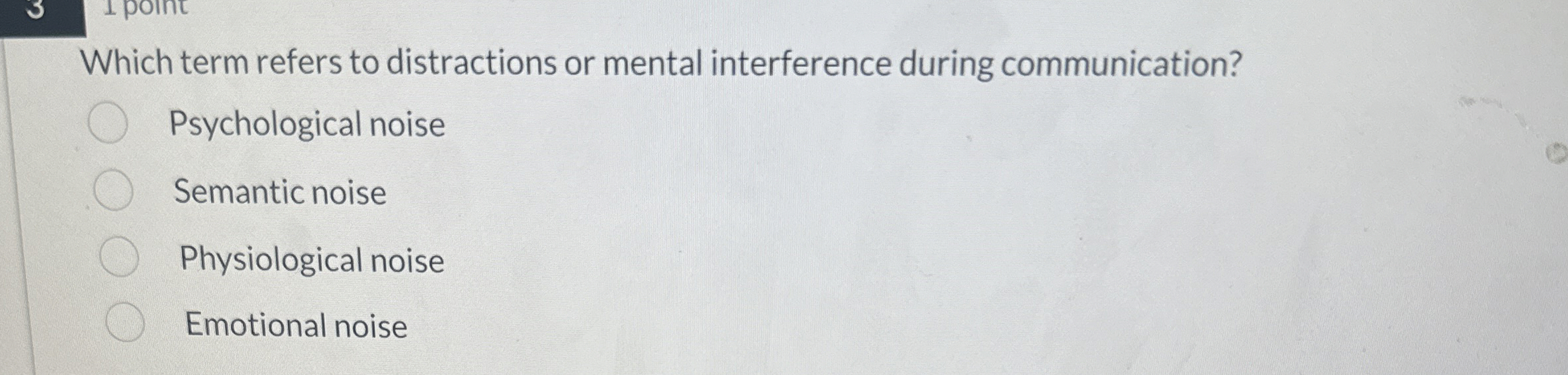 Solved Which term refers to distractions or mental | Chegg.com