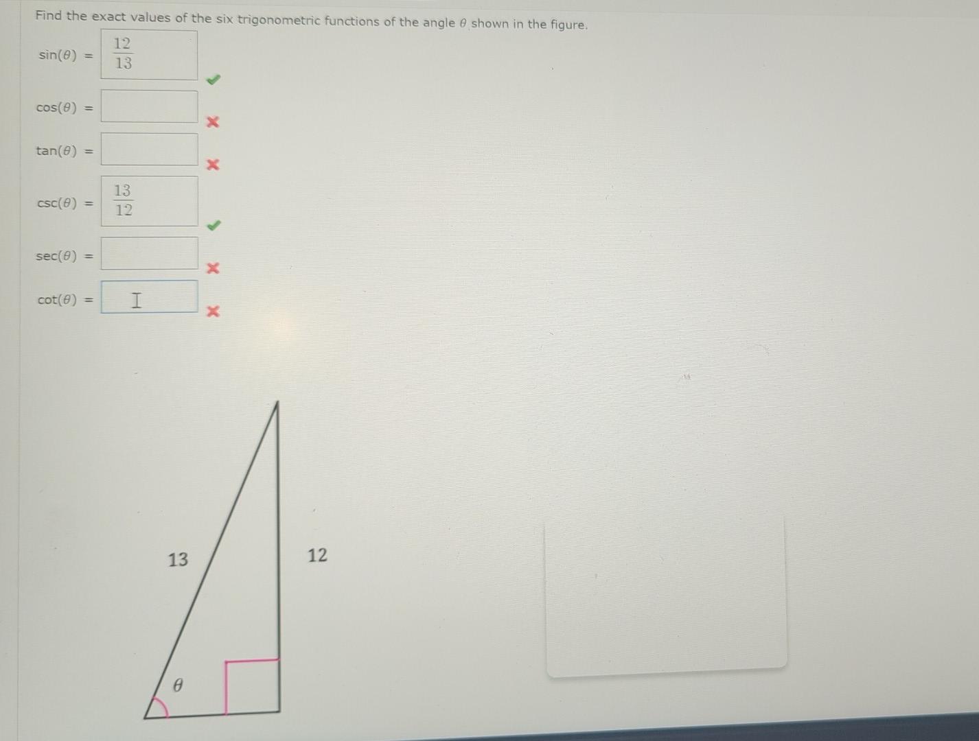 [Solved]: Find the exact values of the six trigono