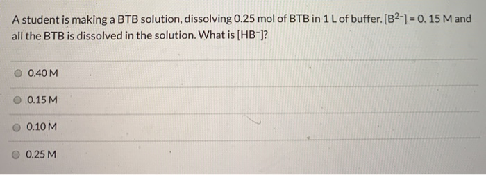Solved A solution containing BTB is at pH 1. As NaOH is | Chegg.com