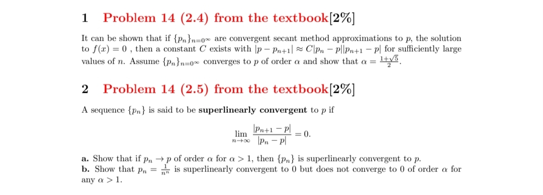 Solved 1 ﻿Problem 14 (2.4) ﻿from the textbook[2%]It ﻿can be | Chegg.com